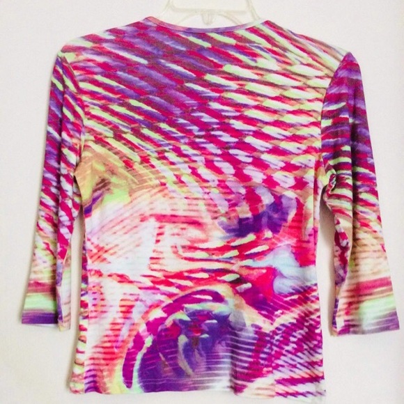 Pixie* | Tops | Pixie Womens Top Colorful Tie Dye Pattern | Poshmark